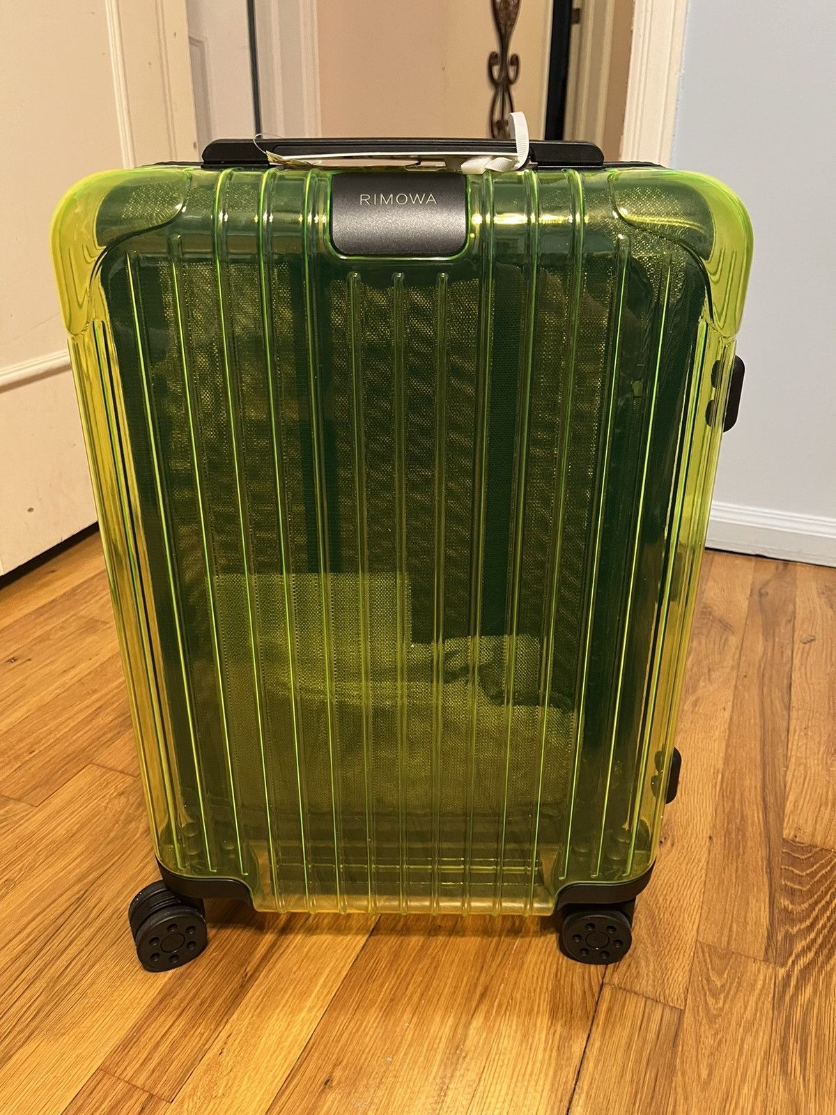 Rimowa Clear Neon Green Rimowa luggage | Grailed