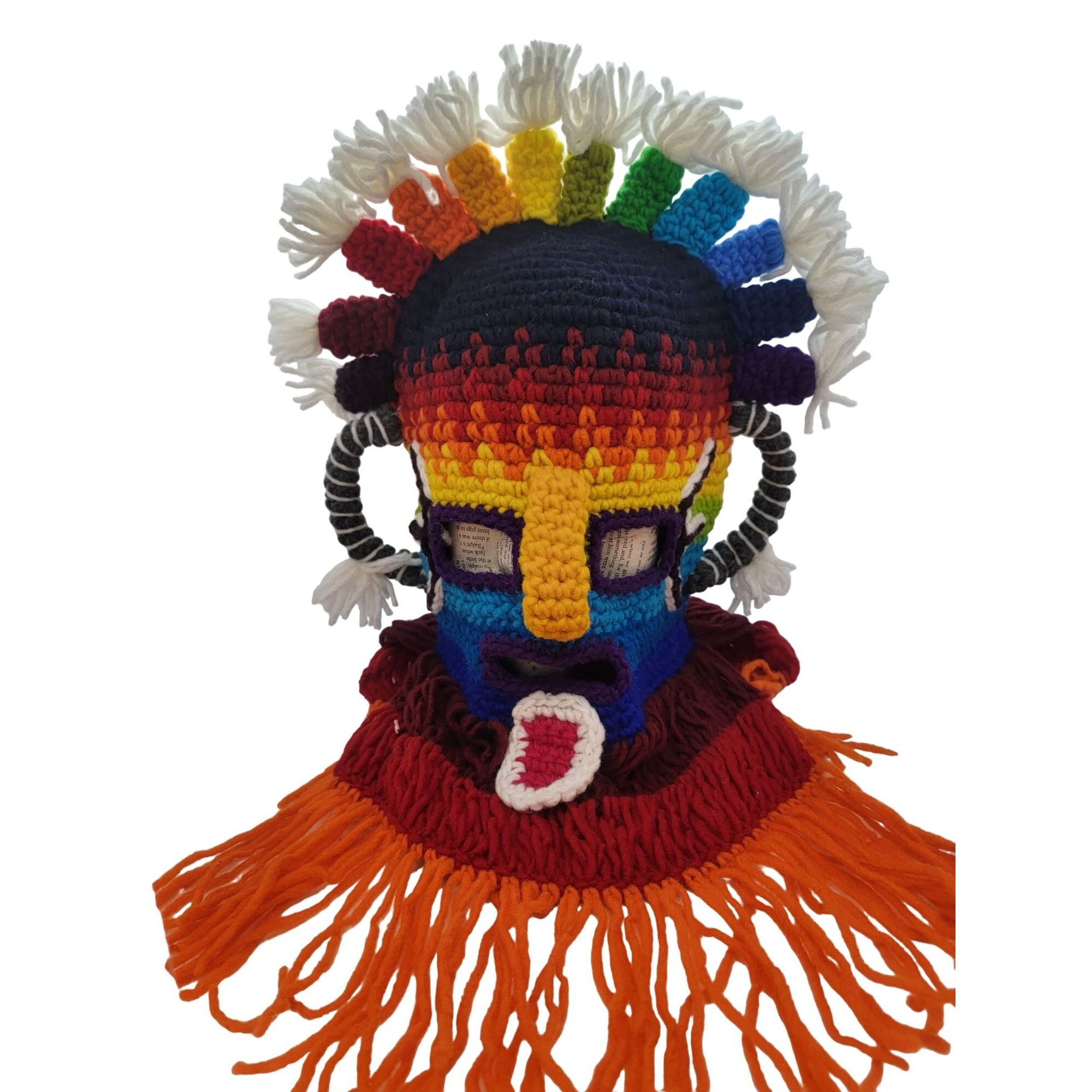 Handmade NEW OZ Handmade Aya Huma Diablo Umo Inca's Mask Ecuador Diab ...