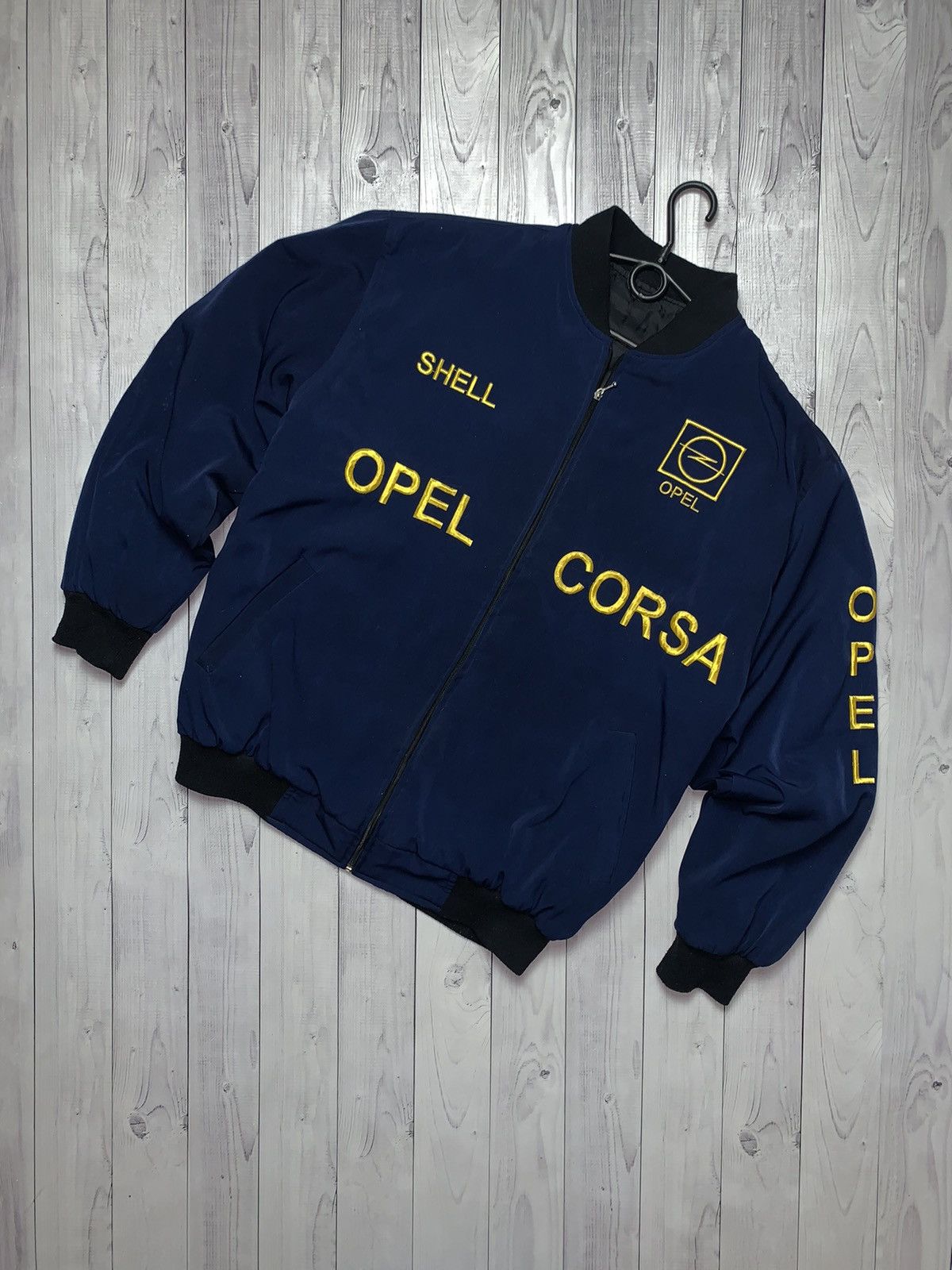 Racing × Streetwear × Vintage Vintage Opel racing jacket rare big logo ...