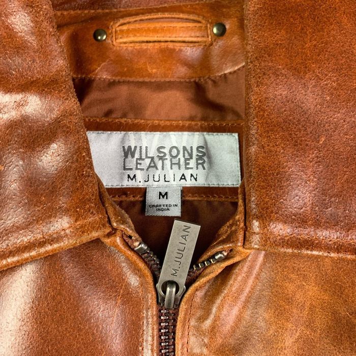Vintage Vintage 90s Wilsons Leather M. Julian Brown Zipup Jacket | Grailed