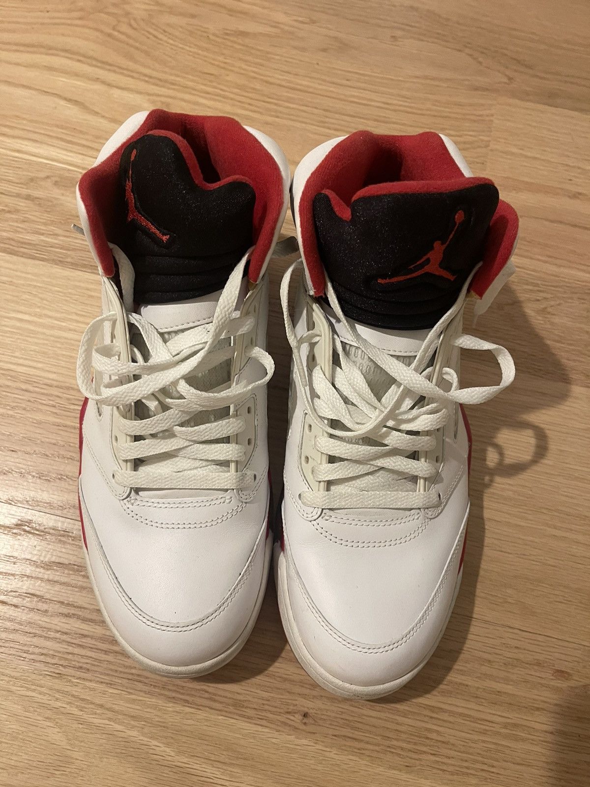 Jordan Brand Air Jordan retro 5 “Fire Red” black tongue | Grailed