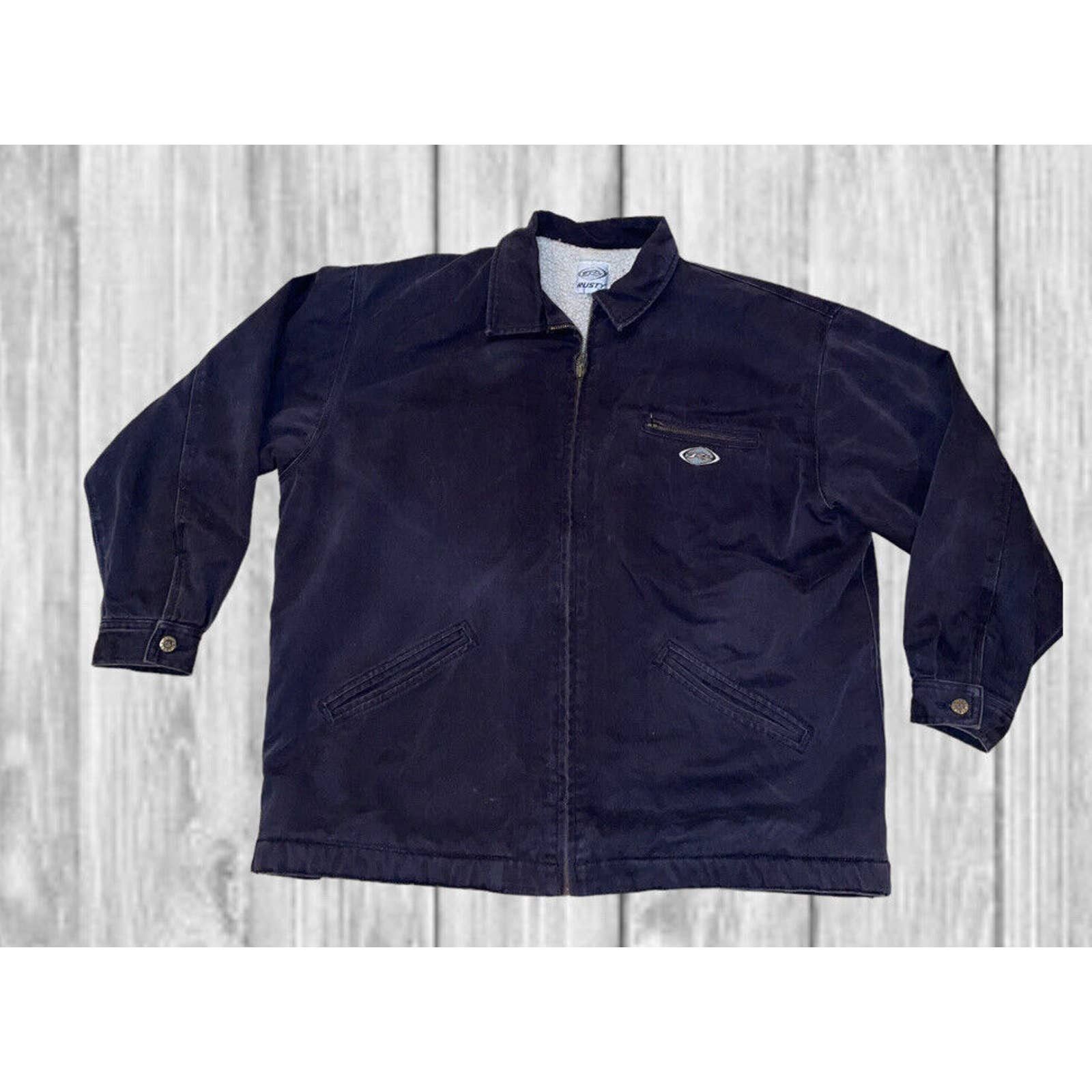 Rusty Vintage Rusty Surf Wear Men’s Sherpa Lined Jacket Size Large ...