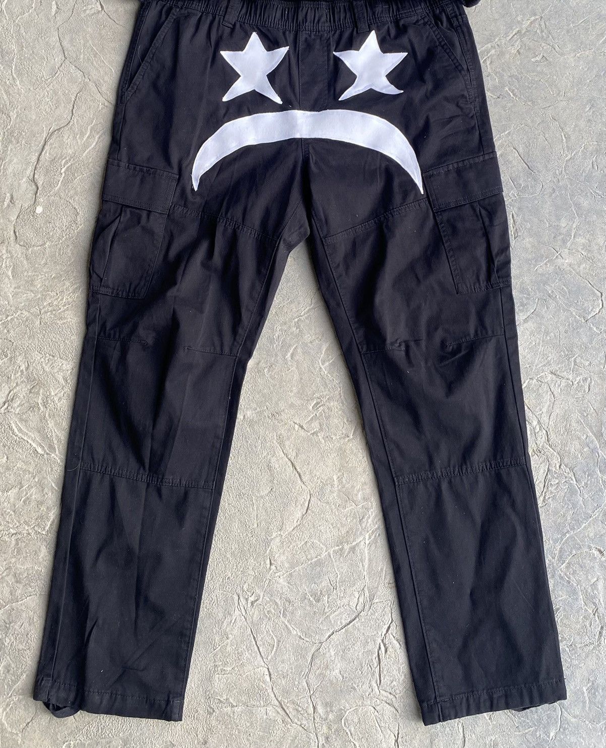 Streetwear × Supreme × Vintage 1 of 1 sewn “sad face” cargo pants | Grailed