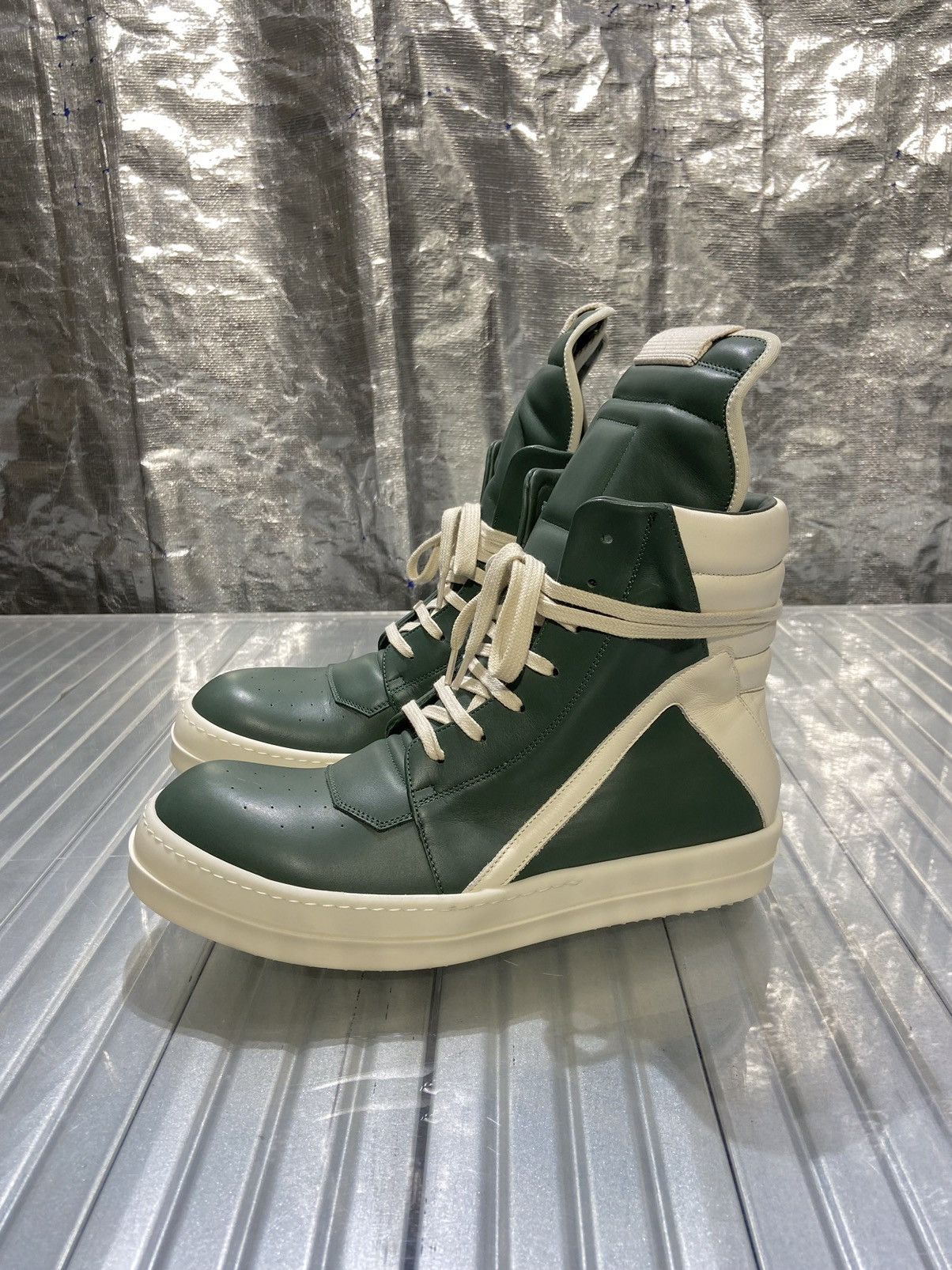 Rick Owens Rick Owens Geobasket ‘Teal’ | Grailed