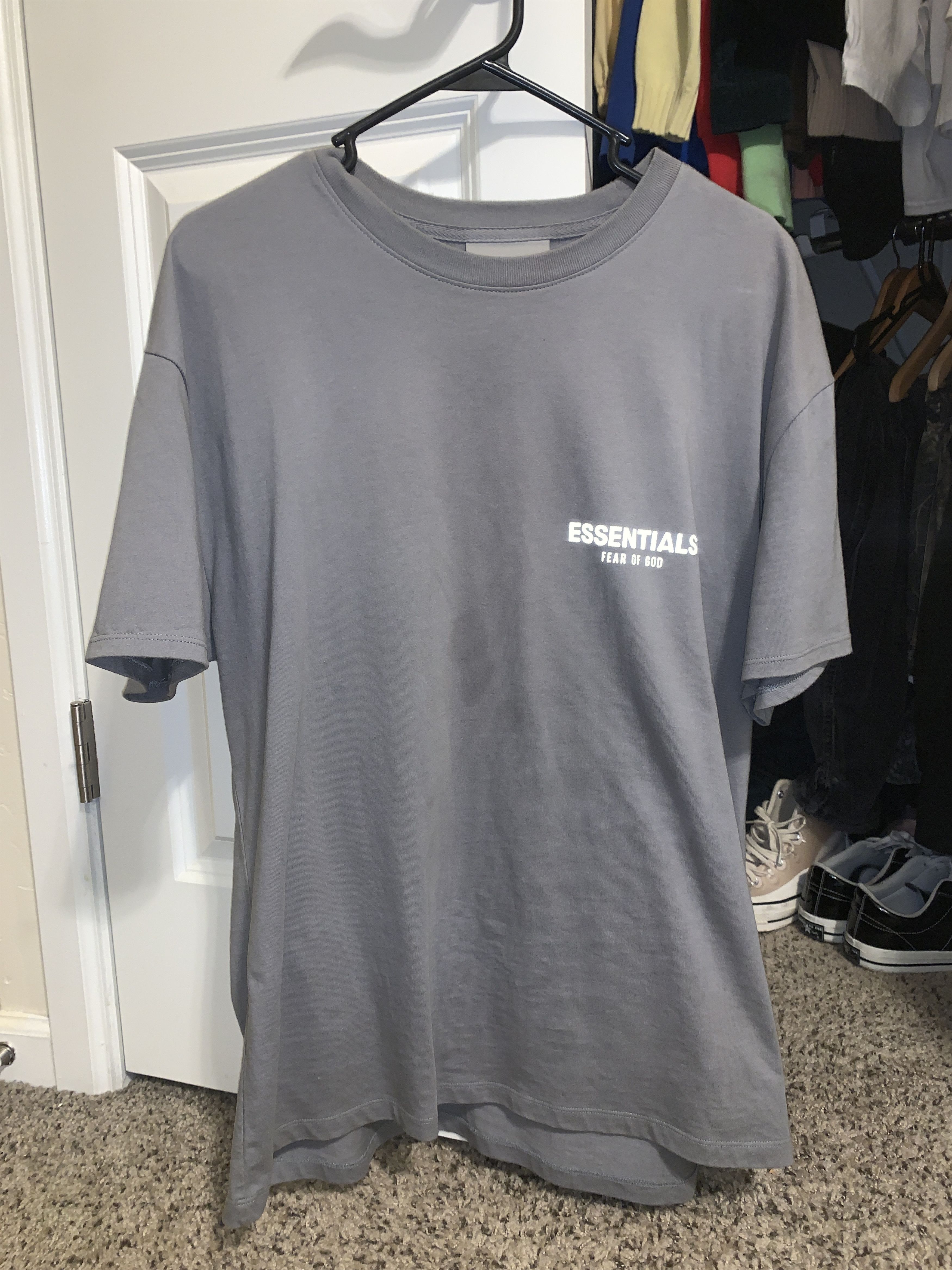 Essentials Grey Essentials Shirt | Grailed