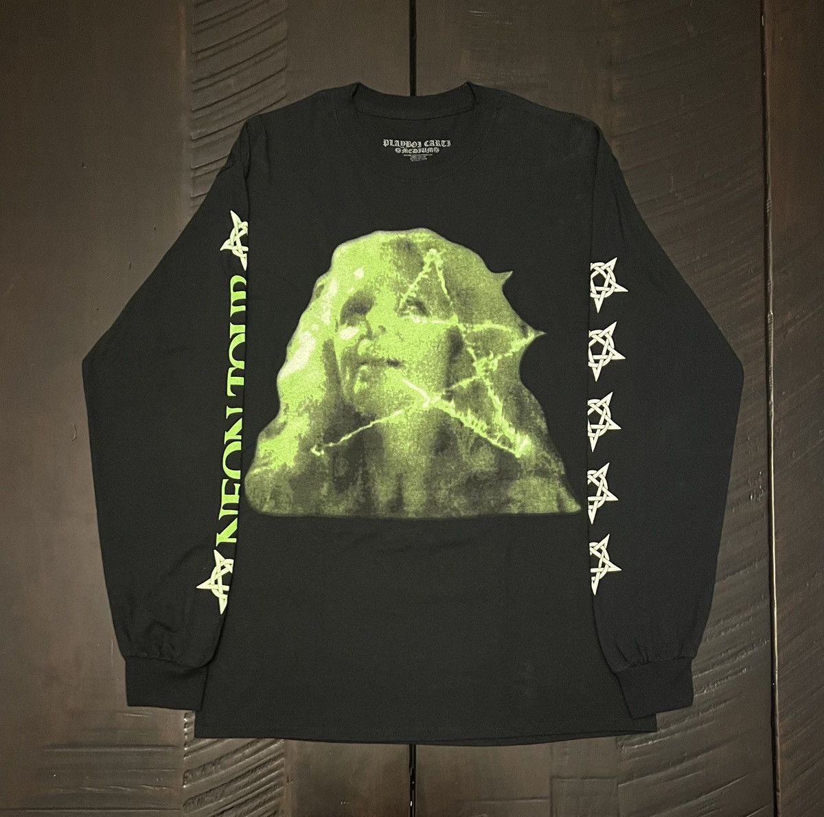 Playboi Carti × Streetwear Playboi Carti Neon Tour Black Longsleeve ...