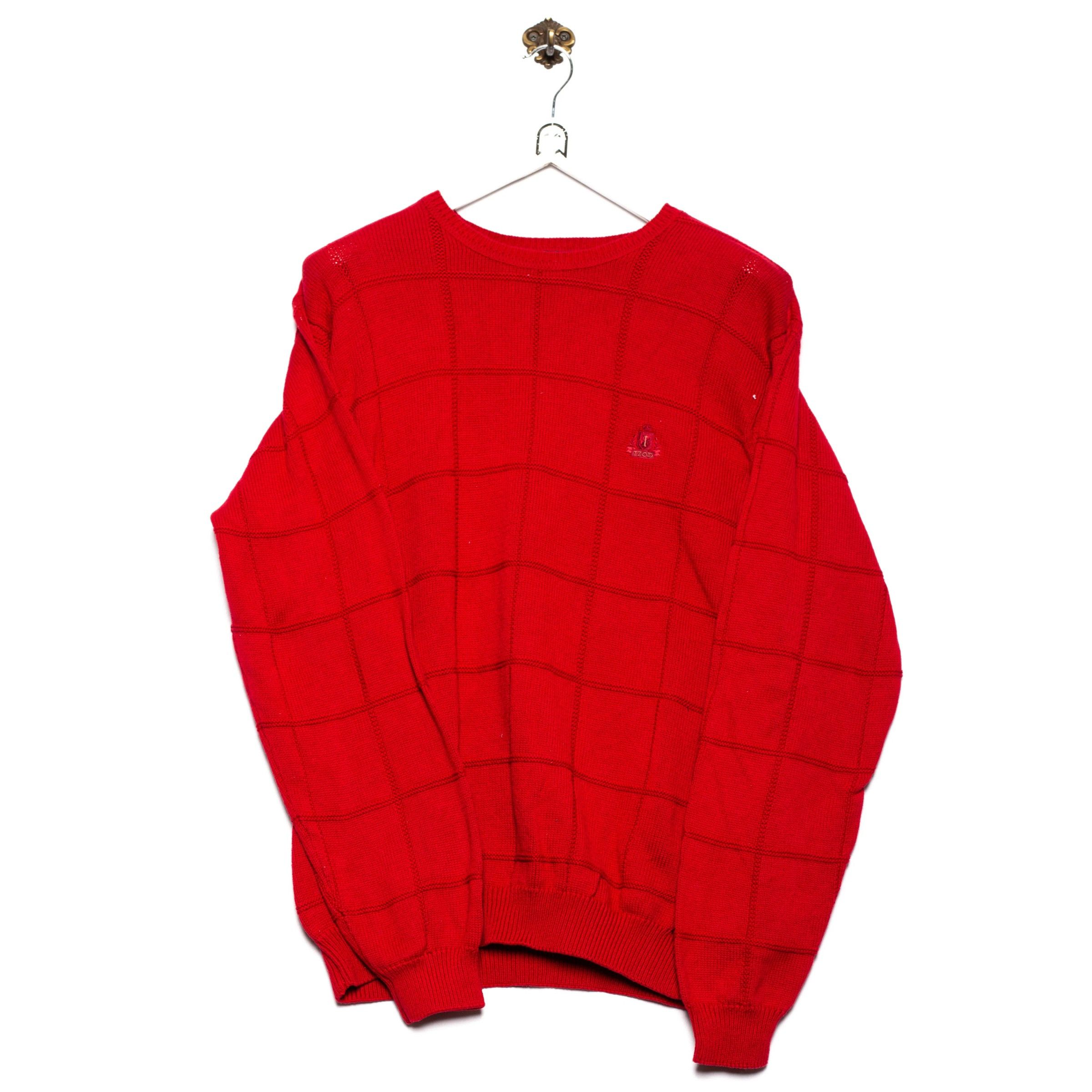 Izod Izod Sweater Knit Pattern Red | Grailed