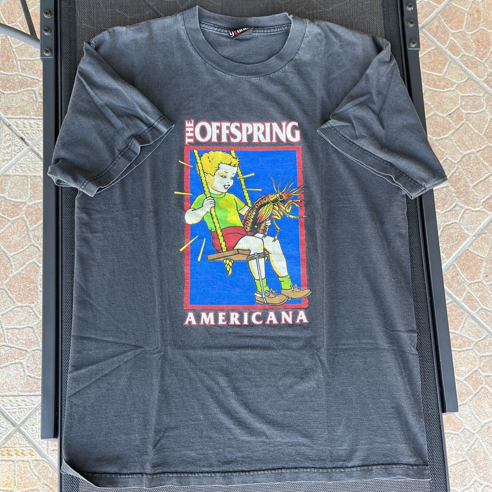 Band Tees × Giant × Vintage 90's The Offspring Americana Shirt | Grailed
