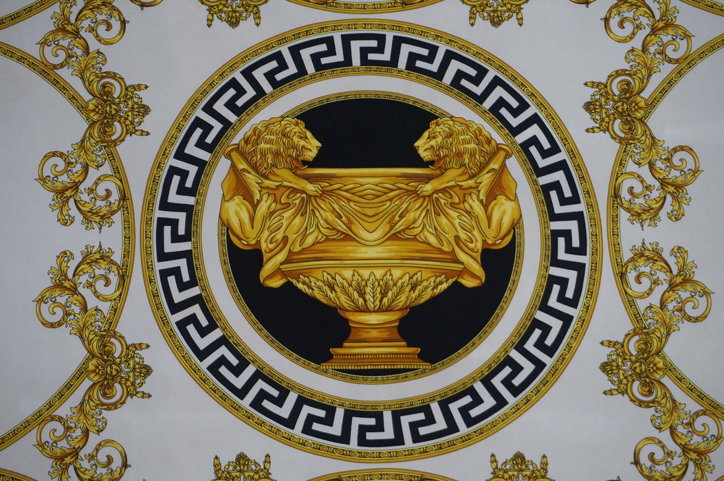 Versace Versace Medusa head motif silk scarf. | Grailed