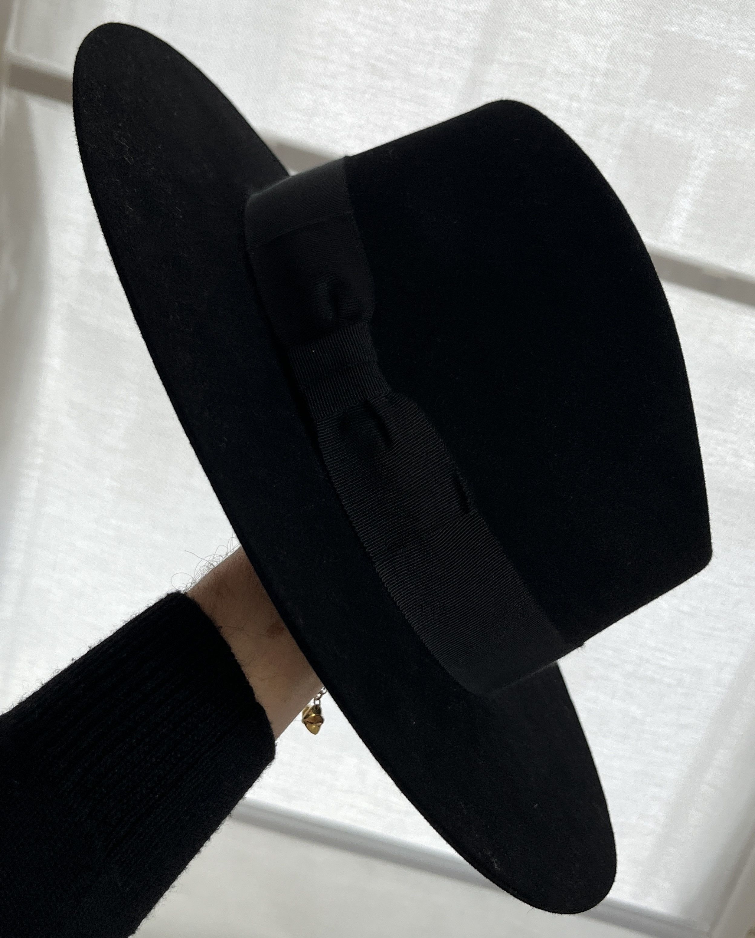 Saint Laurent Paris Saint Laurent Paris FW16 Palladium Bowie Fedora Hat ...