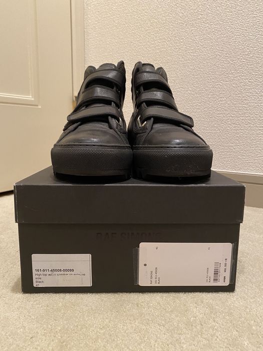 Raf Simons Black 'Extreme Sole' Velcro High-Top | Grailed