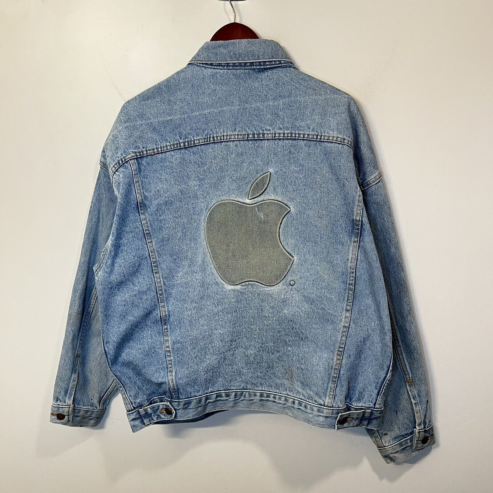 Vintage Rare Vintage Apple Computer Denim Jacket Macintosh Promo | Grailed