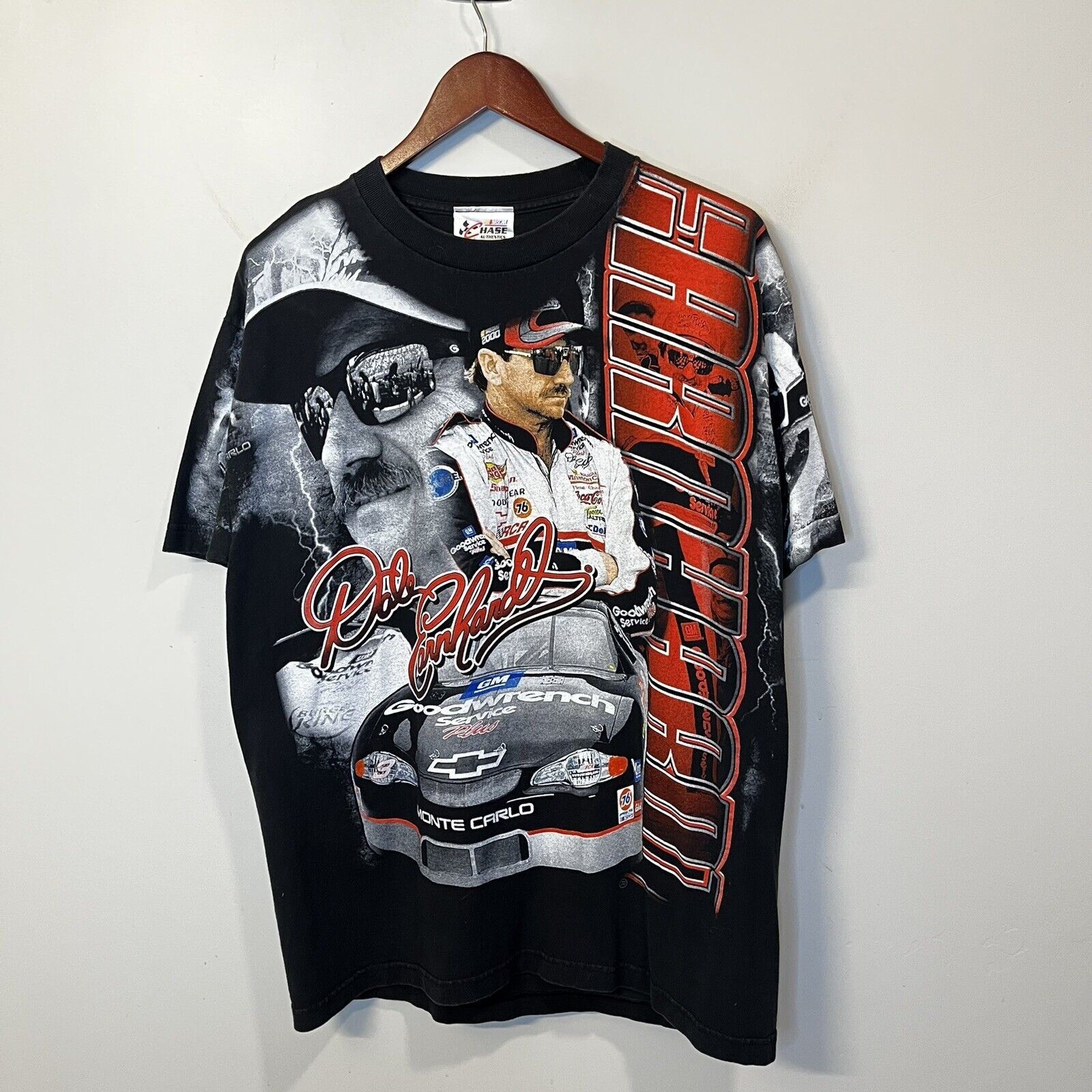 Vintage Dale Earnhardt 90s All Over Print NASCAR Racing T shirt | Grailed