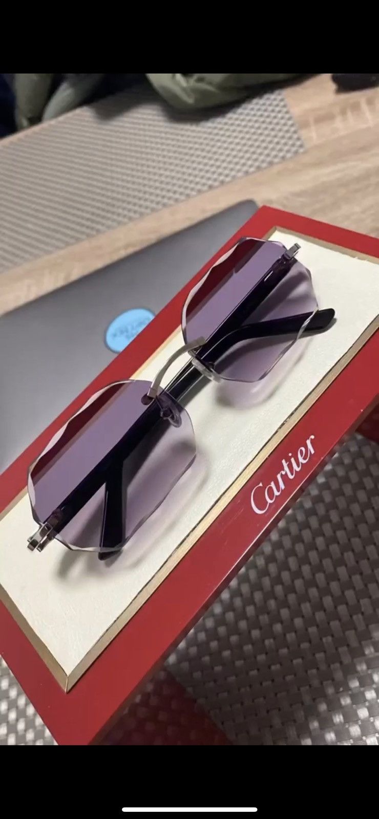 Cartier 🍇Pop Smoke Style Custom Cartier Purple Lens | Grailed