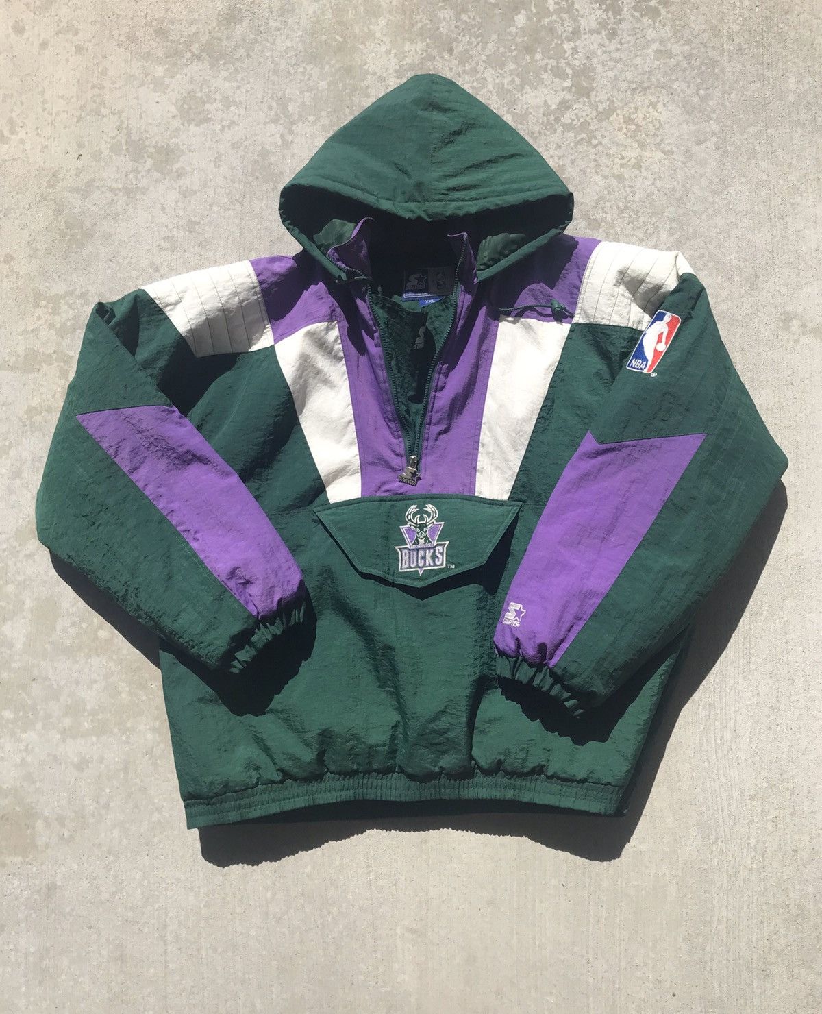 NBA × Starter × Vintage Vintage 90s Milwaukee bucks nba starter jacket ...