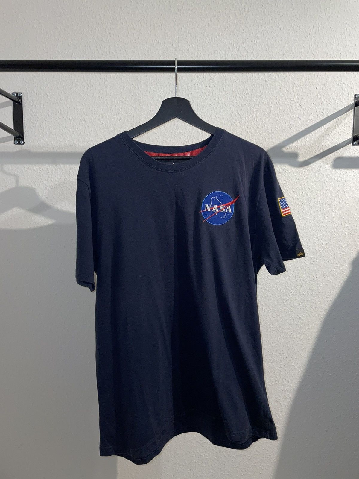 Alpha Industries × Nasa Navy Blue Alpha Industries x Nasa Tee | Grailed