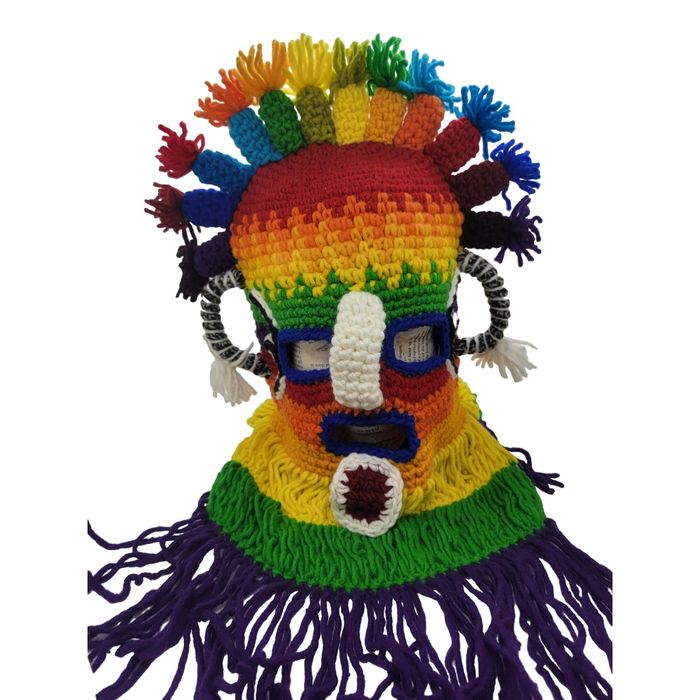 Handmade NEW OZ Handmade Aya Huma Diablo Umo Inca's Mask Ecuador Diab ...