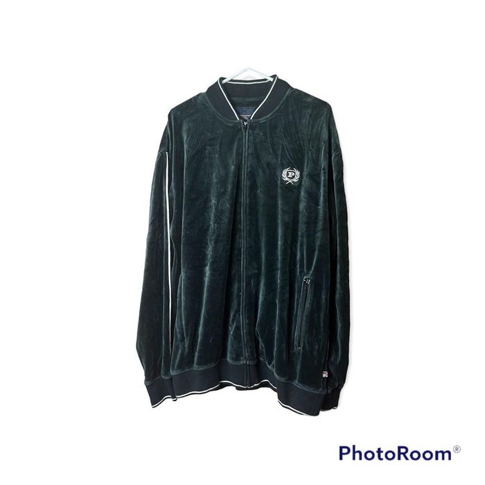 Phat Farm Vintage PHAT PHARMS Size L set black velour track suit | Grailed