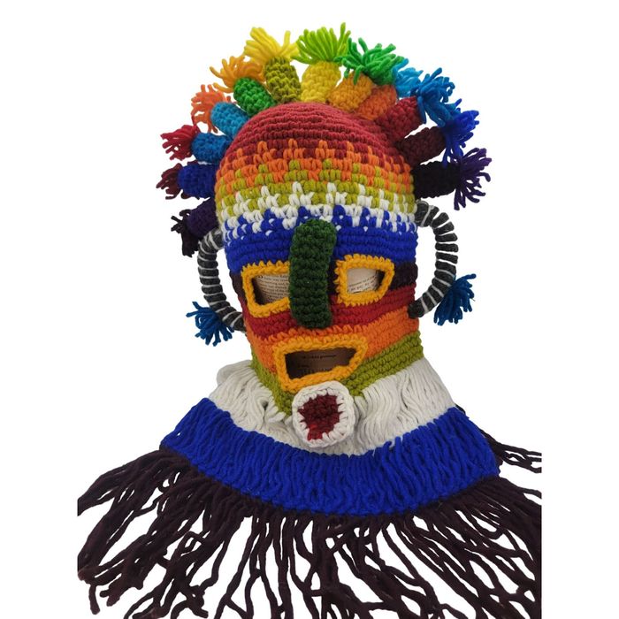 Handmade NEW OZ Handmade Aya Huma Diablo Umo Inca's Mask Ecuador Diab ...