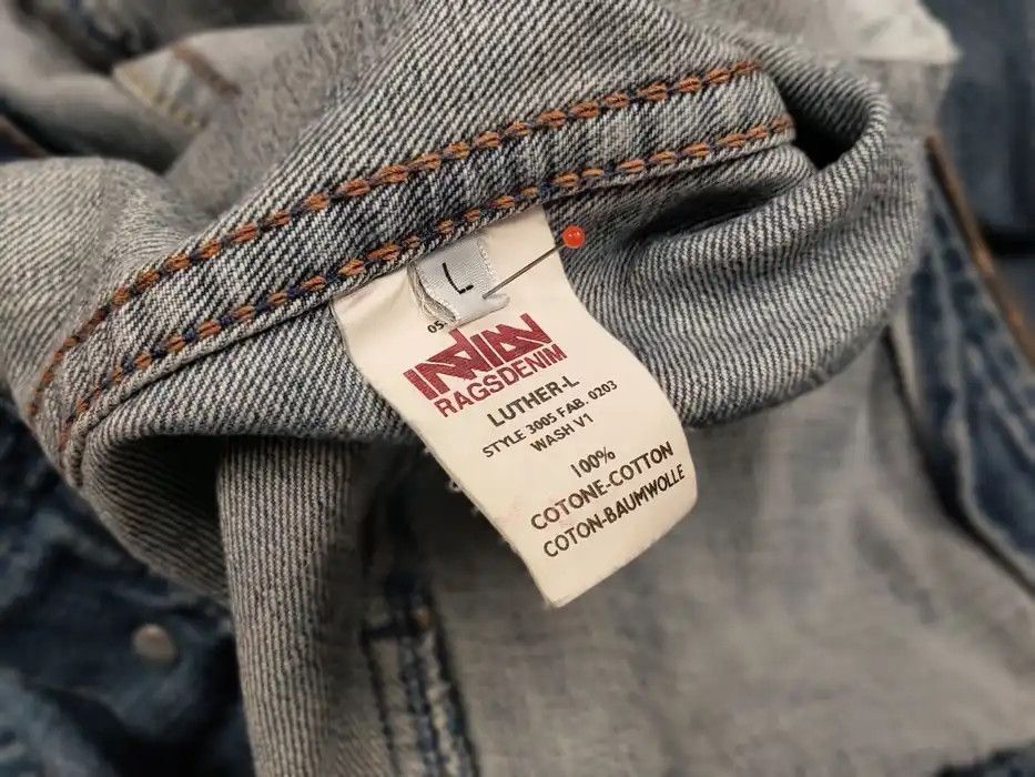 Vintage Vintage 90's Indian Rags Denim Jacket Japanese Streetwear | Grailed