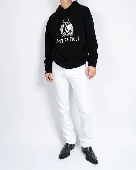 Vetements Black Interpol Hoodie | Grailed