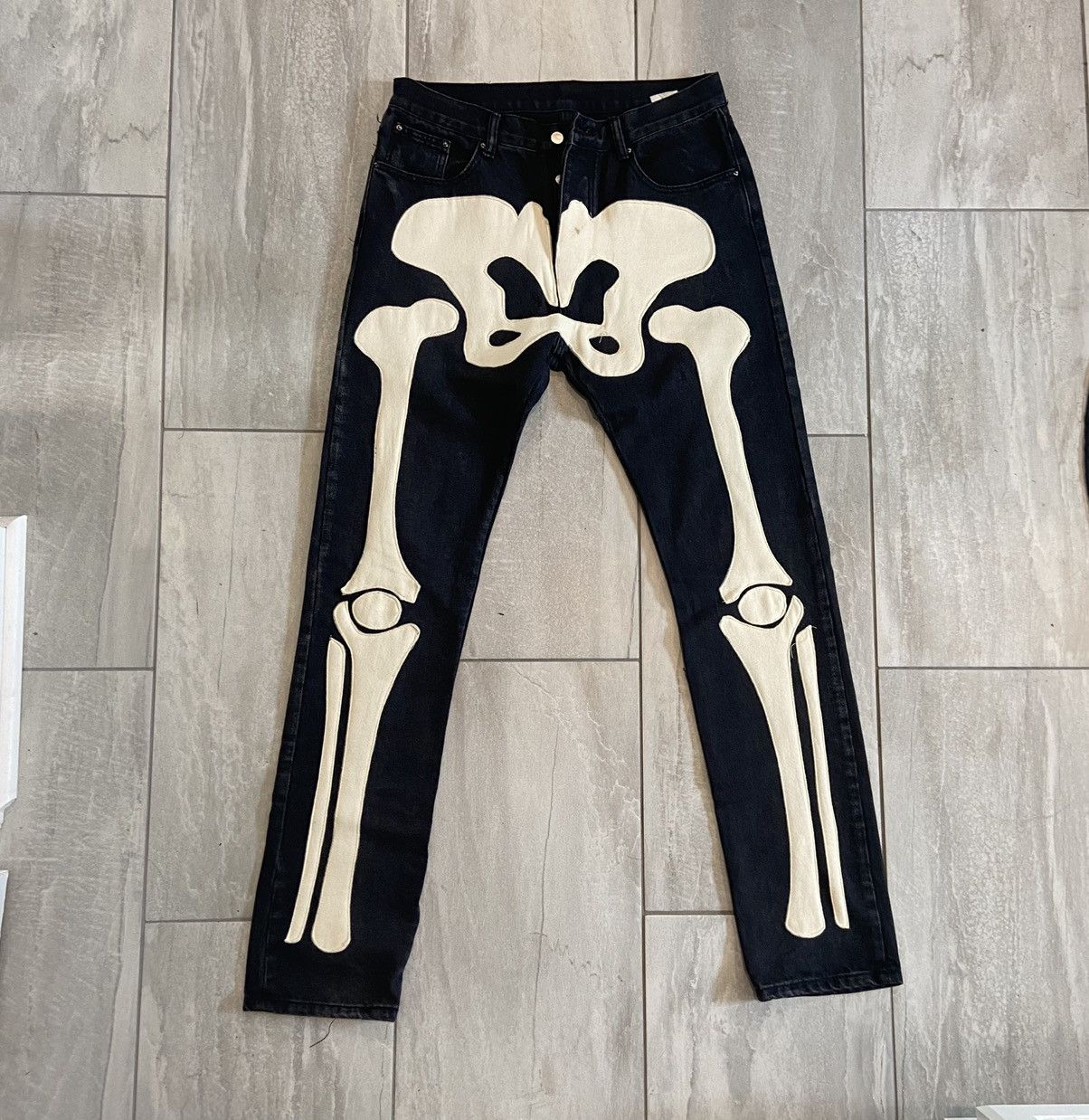 MNML MNML SKELETON JEANS | Grailed