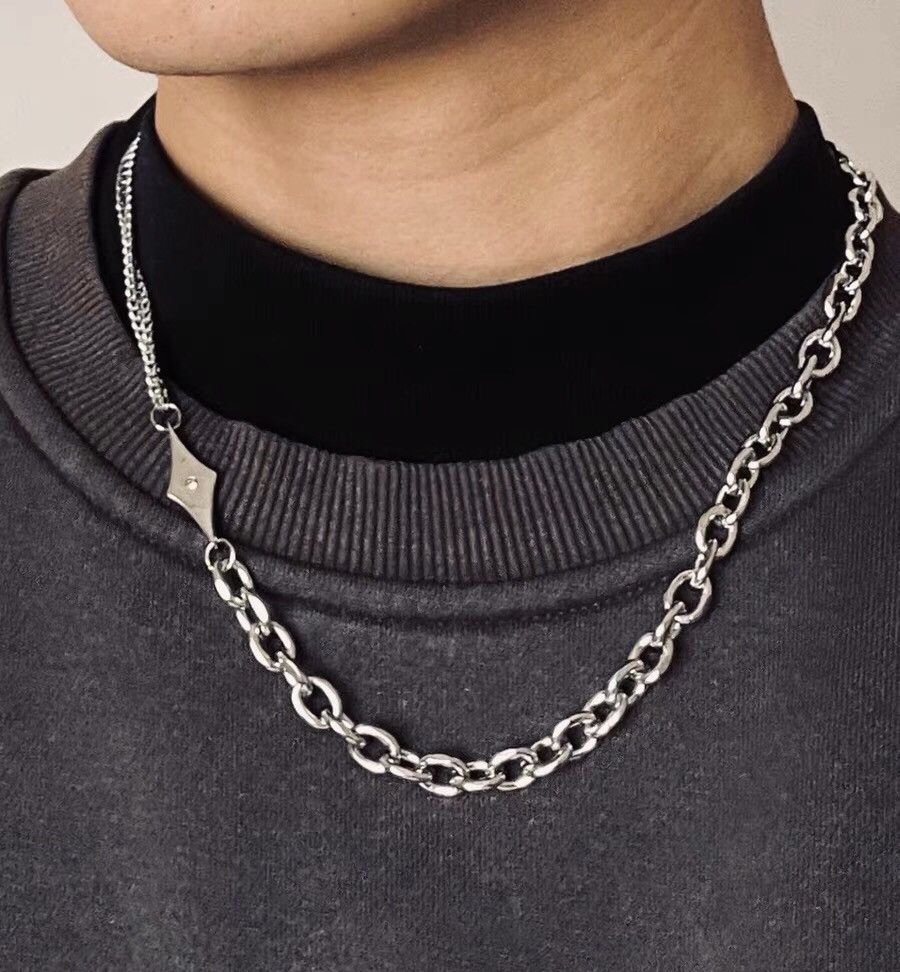 Japanese Brand × Jewelry × Streetwear Retro punk chain necklace ...