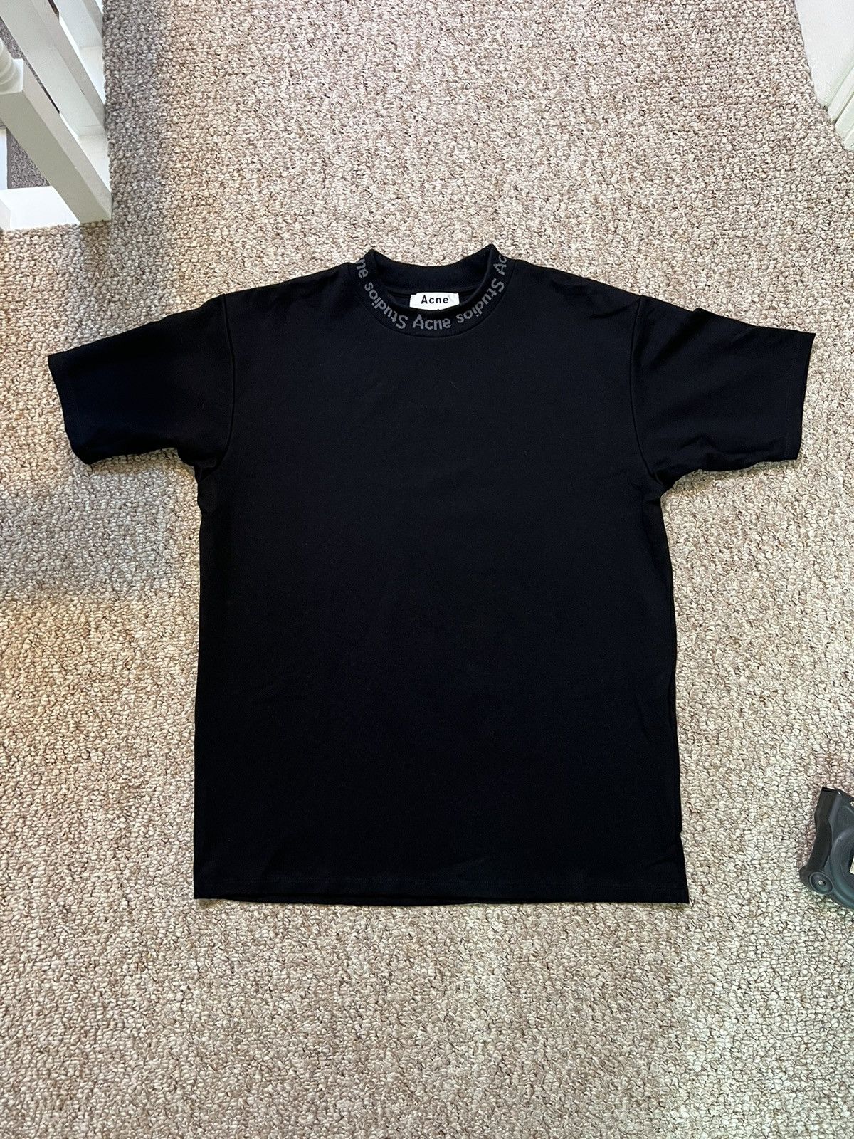 Acne Studios Mens Acne Studios Logo collar t shirt AW17 Acne Studios Mens Acne Studios Logo collar t shirt AW17