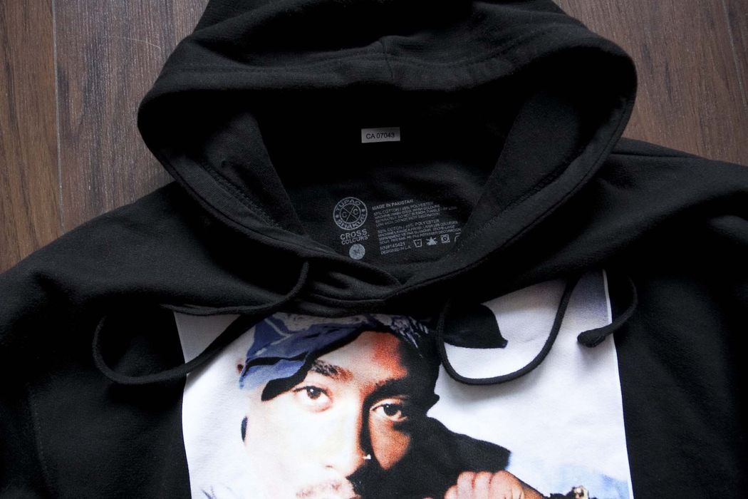 Streetwear Tupac Shakur x Cross Colours Hoodie Size M | Grailed