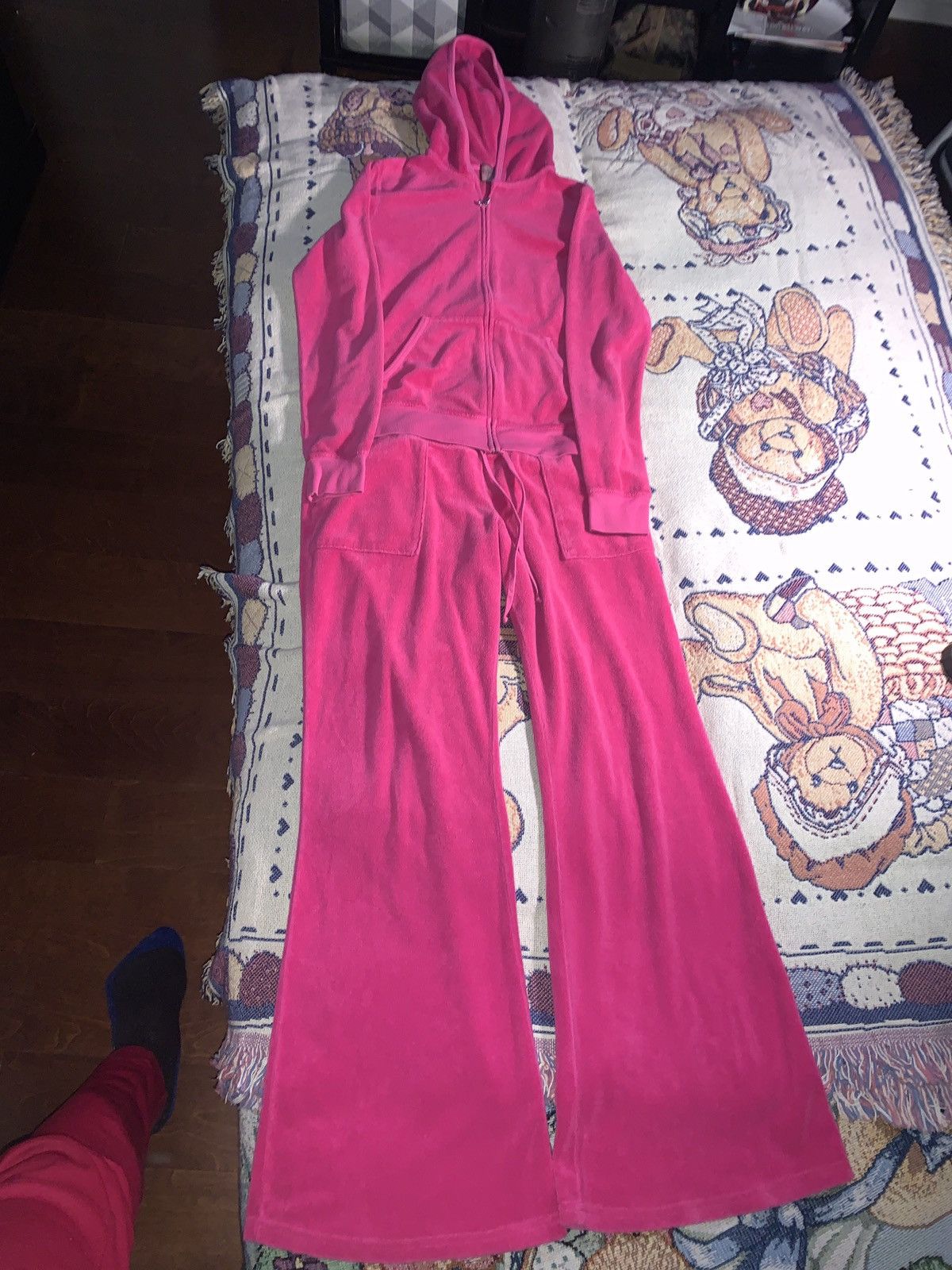 Juicy Couture pink Juicy Couture terry cloth tracksuit (hole in armpit ...
