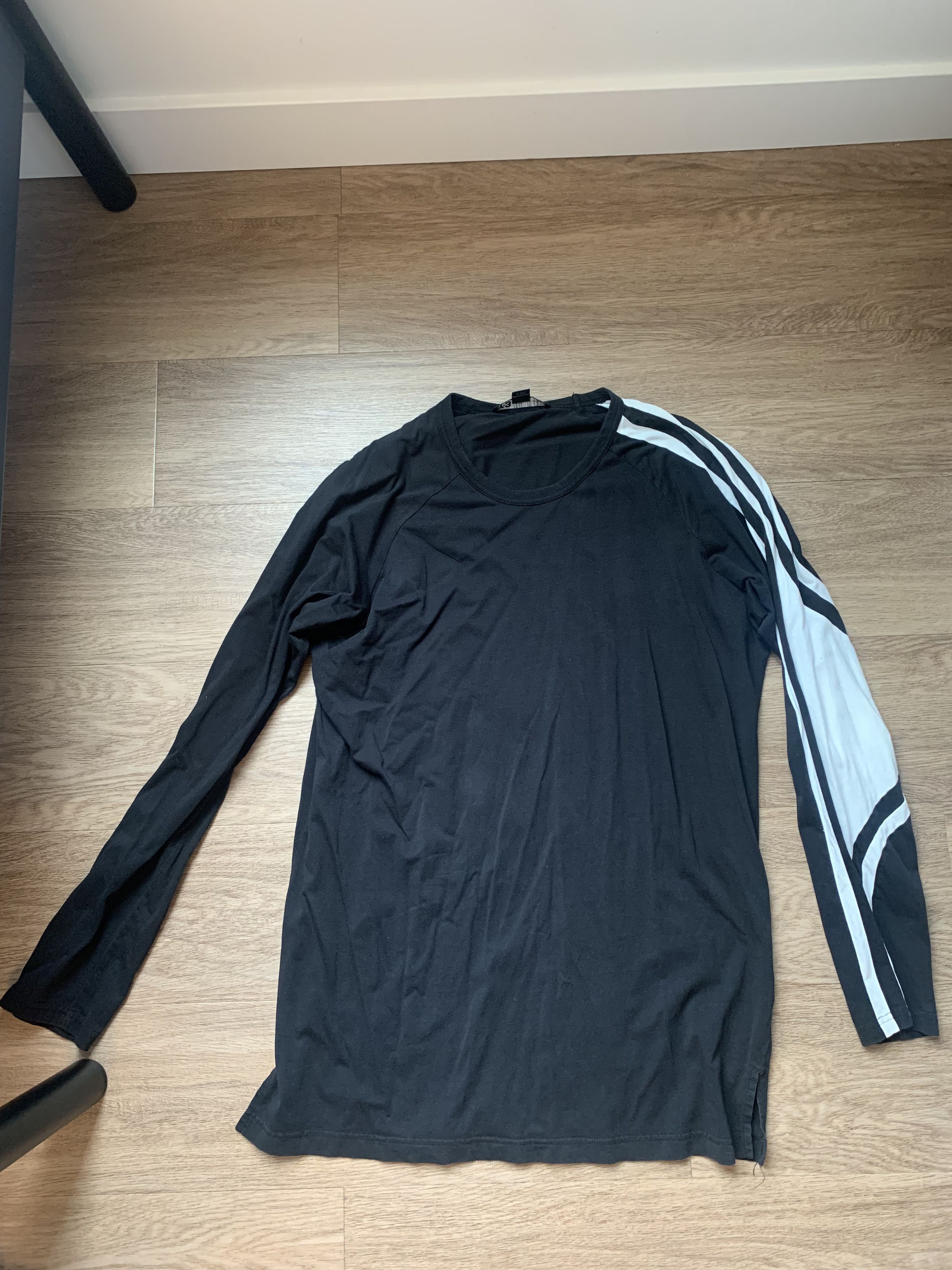 Y-3 Y3 Long Striped Sleeve Shirt | Grailed