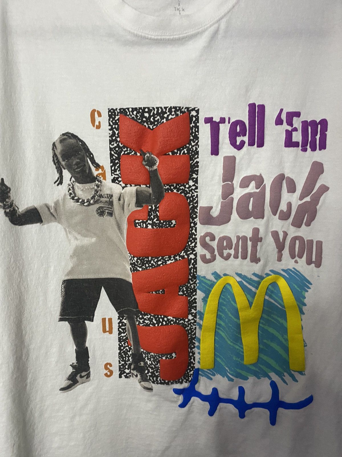 Travis Scott Travis Scott X McDonald’s Jack smile T-shirt | Grailed