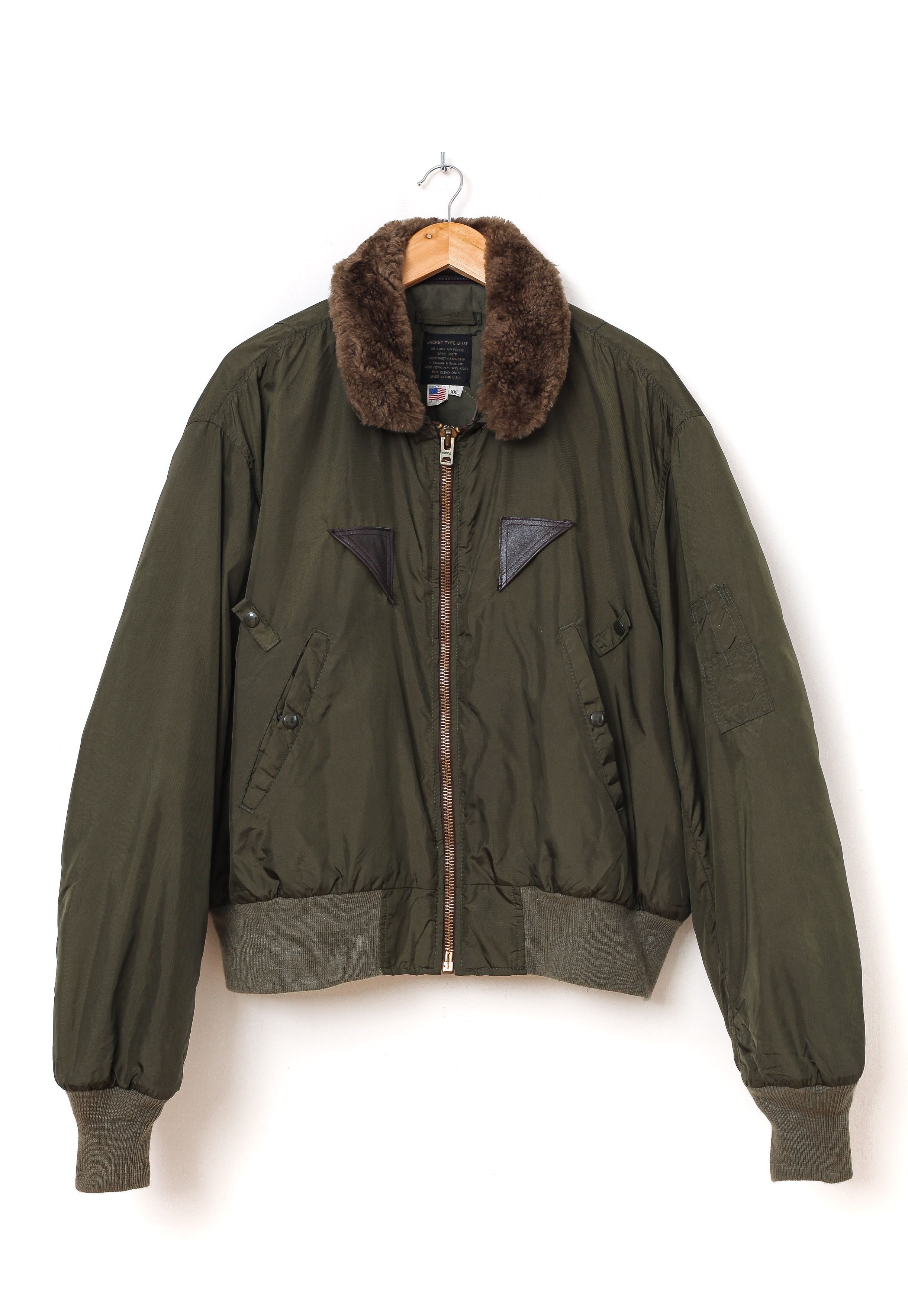 I. Spiewak And Sons SPIEWAK Bomber Jacket Military B-15 Puffer Army Ma ...