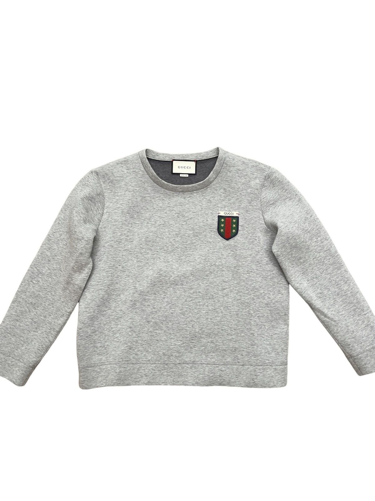 Gucci Gucci Crest Appliqué Sweatshirt with Logo embroidery | Grailed