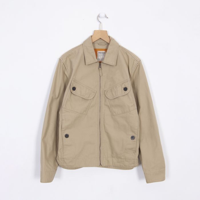 Timberland Timberland Cotton Beige Military Jacket Bomber Style | Grailed
