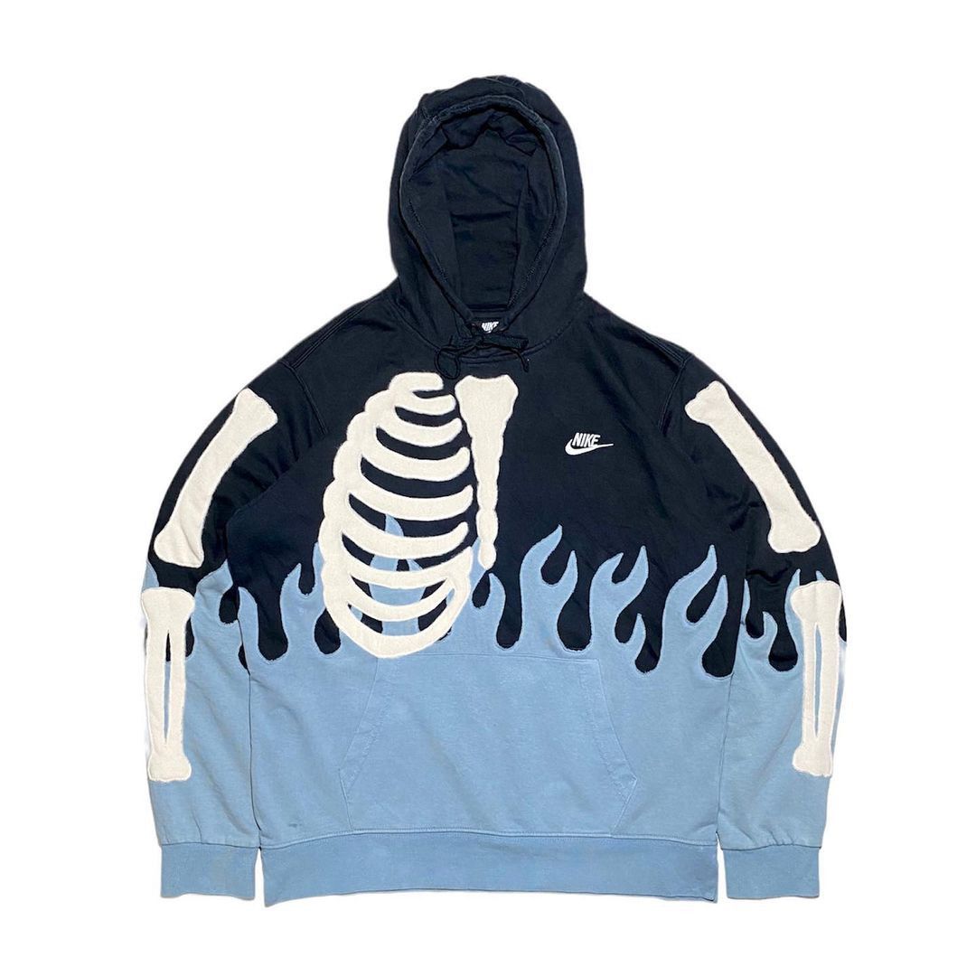 Nike The Nike Flames Skeleton Reworked Hoodie | Grailed