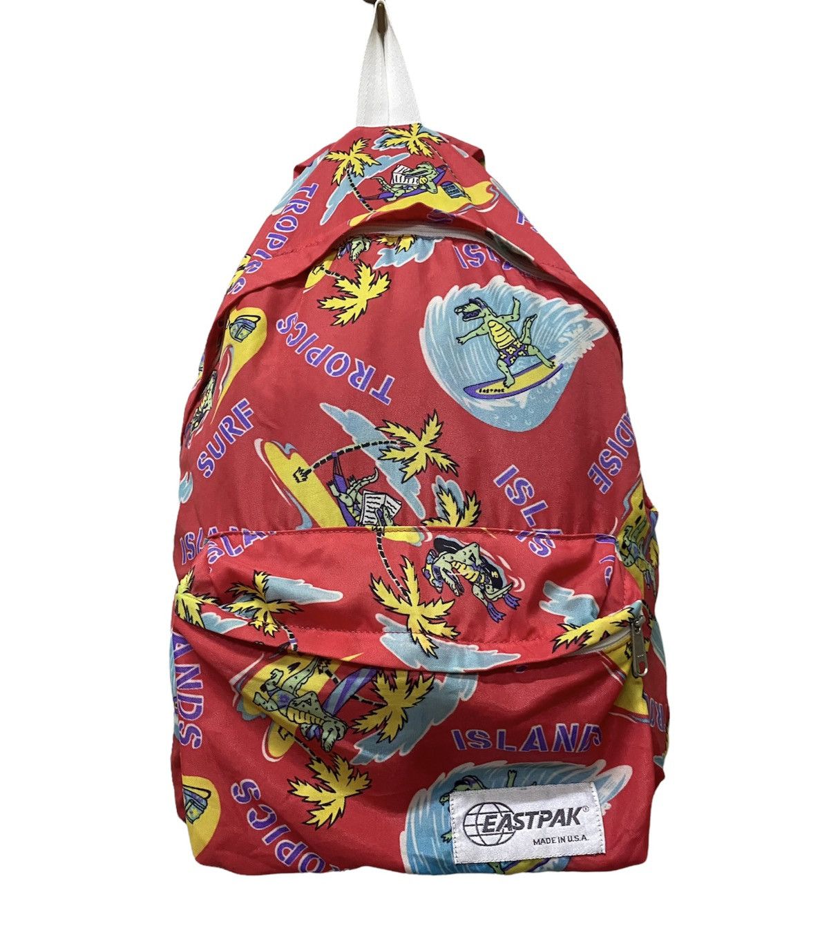 Eastpak Rare🔥EASTPAK Made in USA Hawaiian/Surf Style Backpack | Grailed