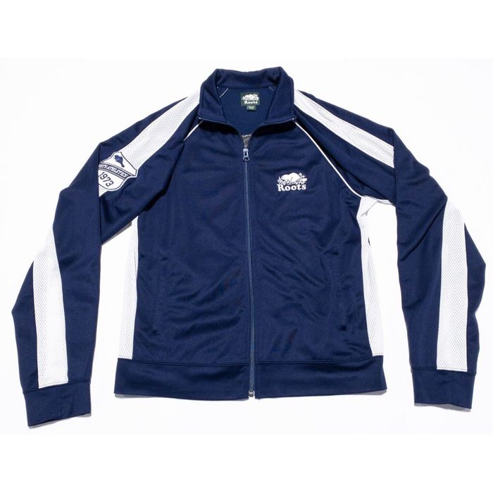 Roots Roots USA Track Jacket Men's Medium Full Zip Embroidered ...
