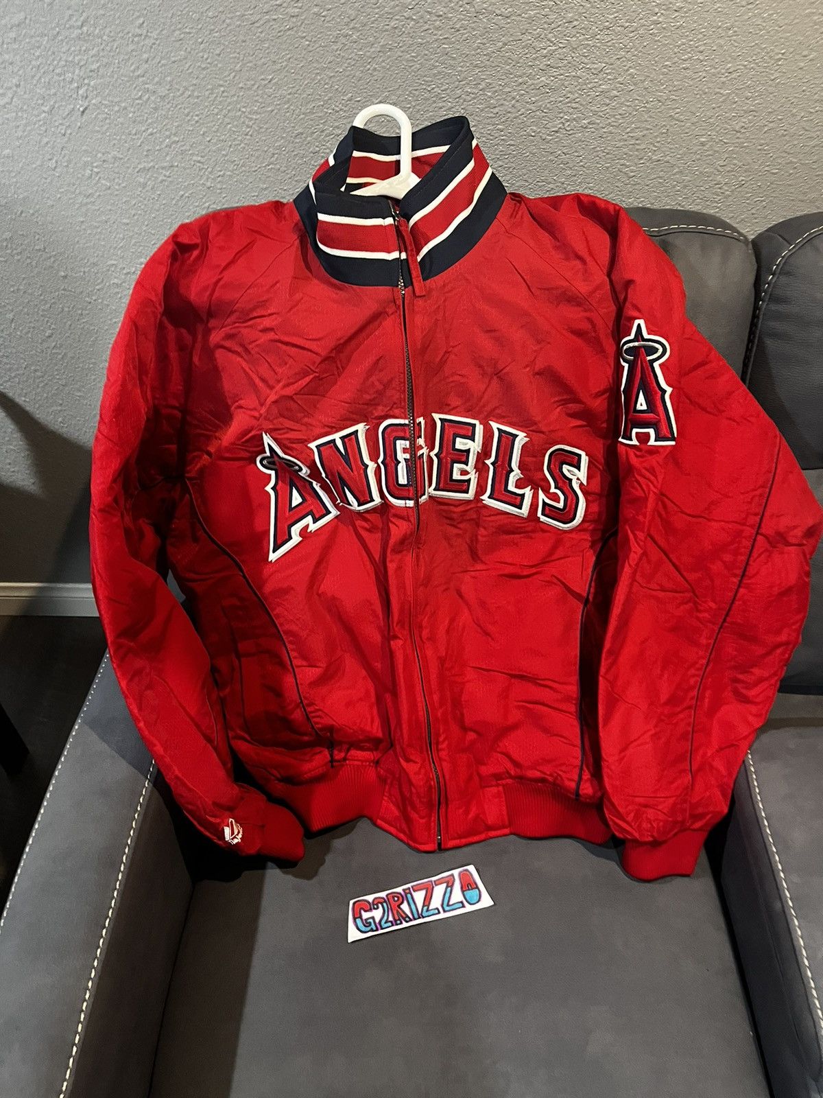 MLB × Majestic Rare Angels Varsity Jacket | Grailed