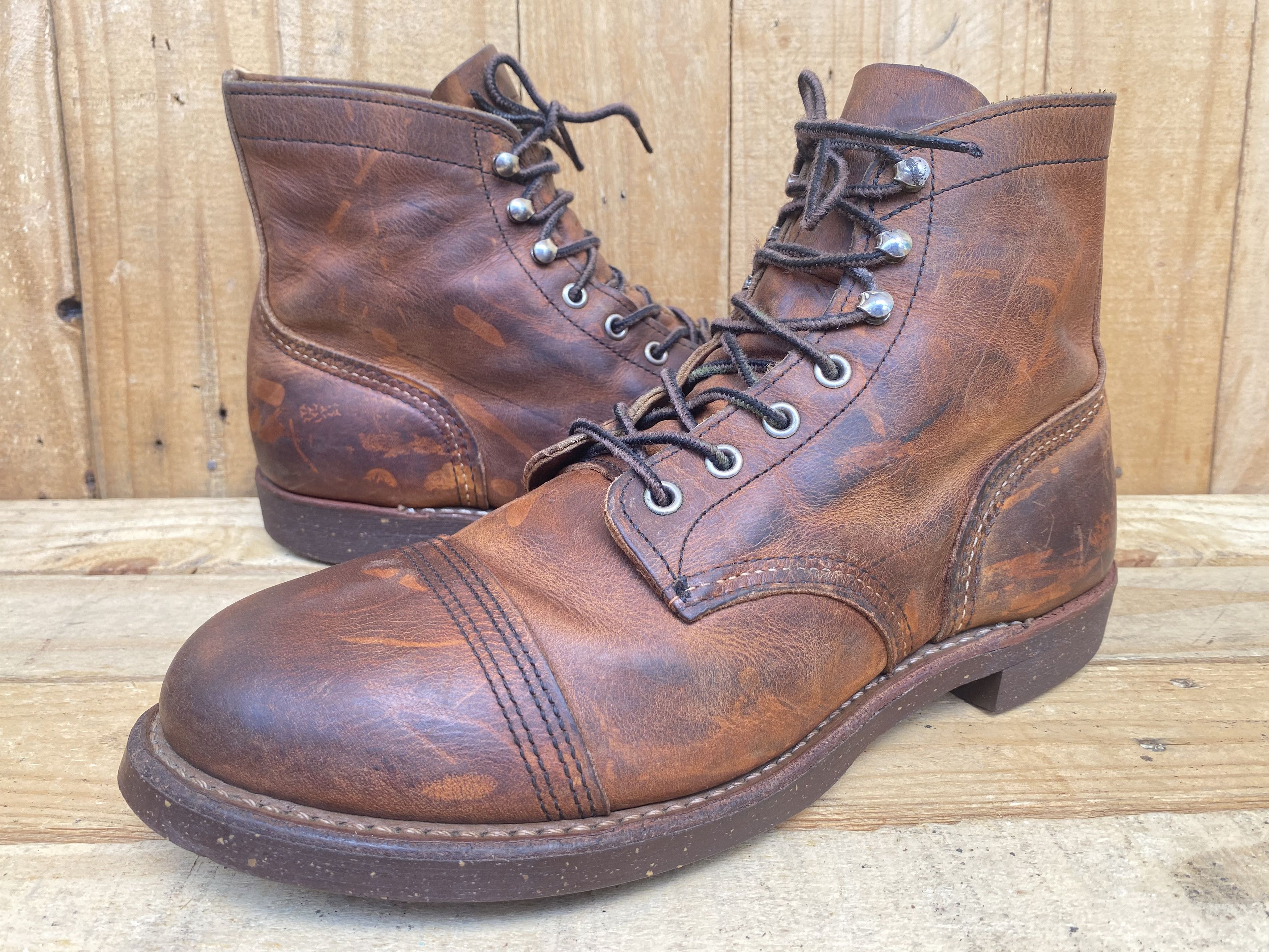 Red Wing RED WING 8115 'Iron Ranger' Copper Brown Leather Cap Toe | Grailed