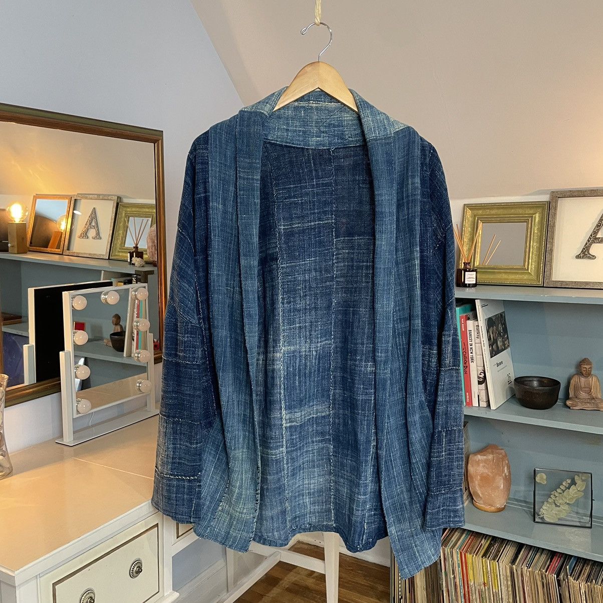 Japanese Brand × Streetwear × Vintage African Cotton Indigo Dyed Shall ...