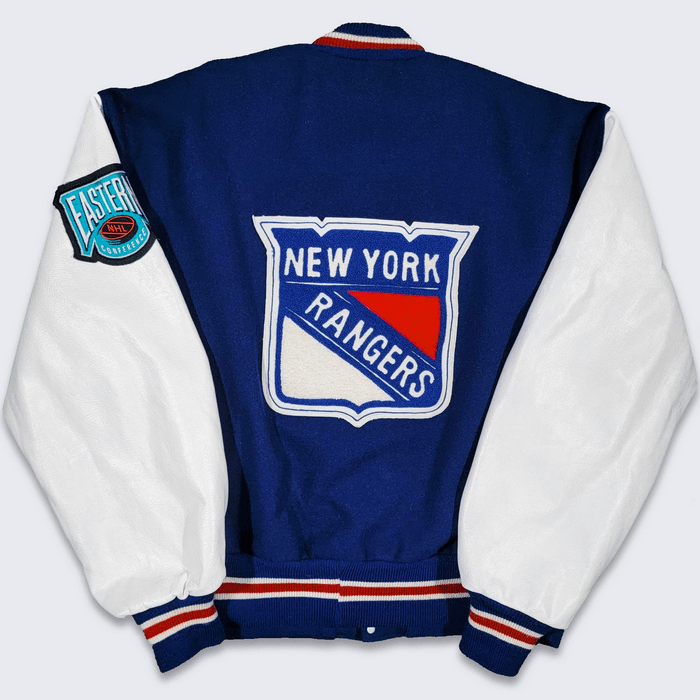 Vintage New York Rangers Vintage 90s DeLong Varsity Jacket | Grailed