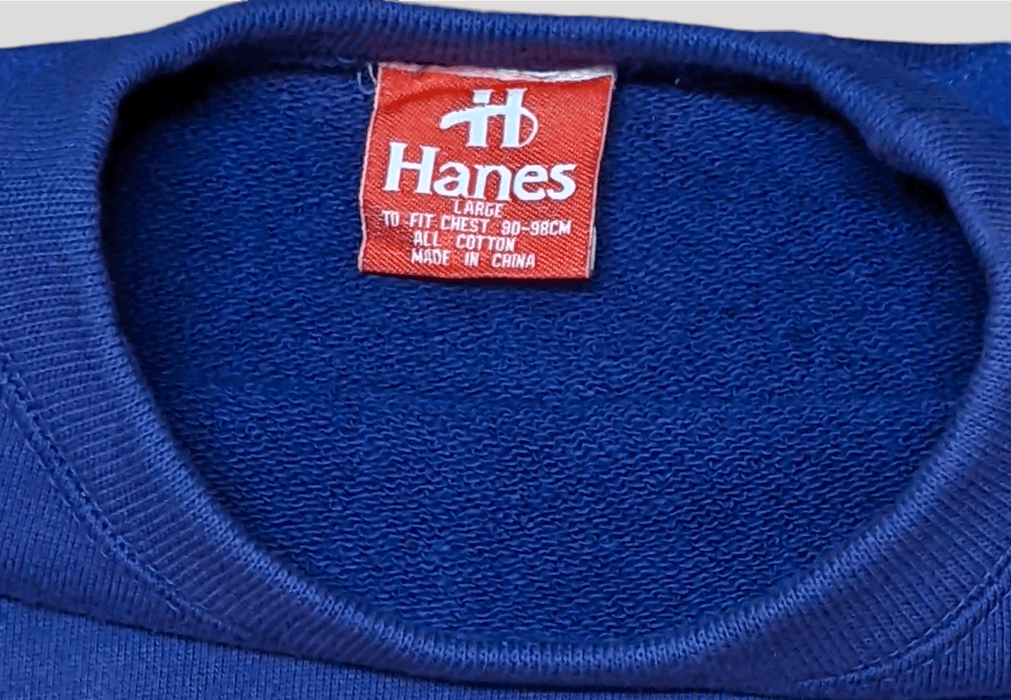 Vintage Vintage 90s Distressed Hanes Logo Sun Faded Sweatshirt | Grailed