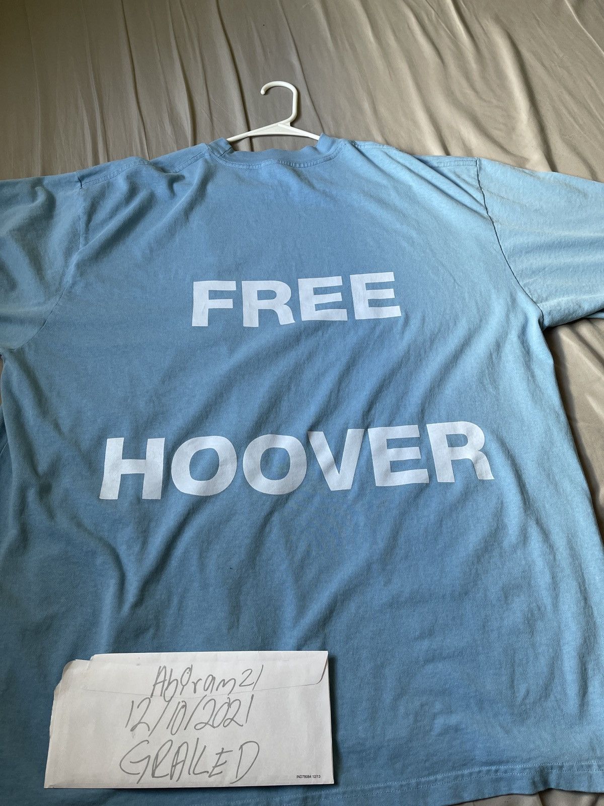 Kanye West Free hoover shirt blue oversized kanye west drake LA | Grailed