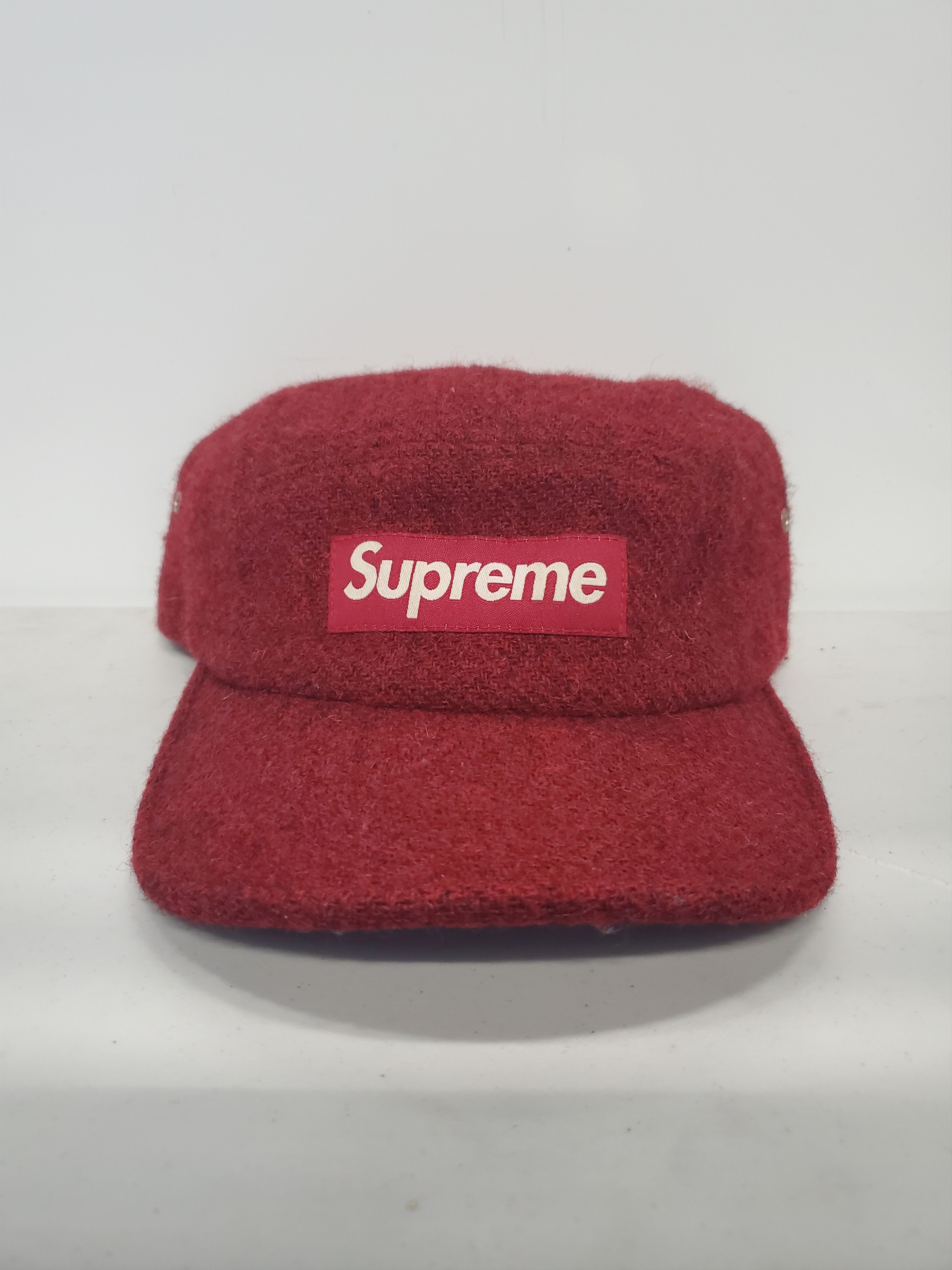 Supreme Mens Supreme FW15 Harris Tweed Box Logo Cap Hat | Grailed
