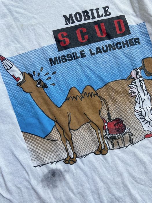 Vintage 80’s Mobile SCUD Missle Launcher Camel Balls White T-Shirt ...