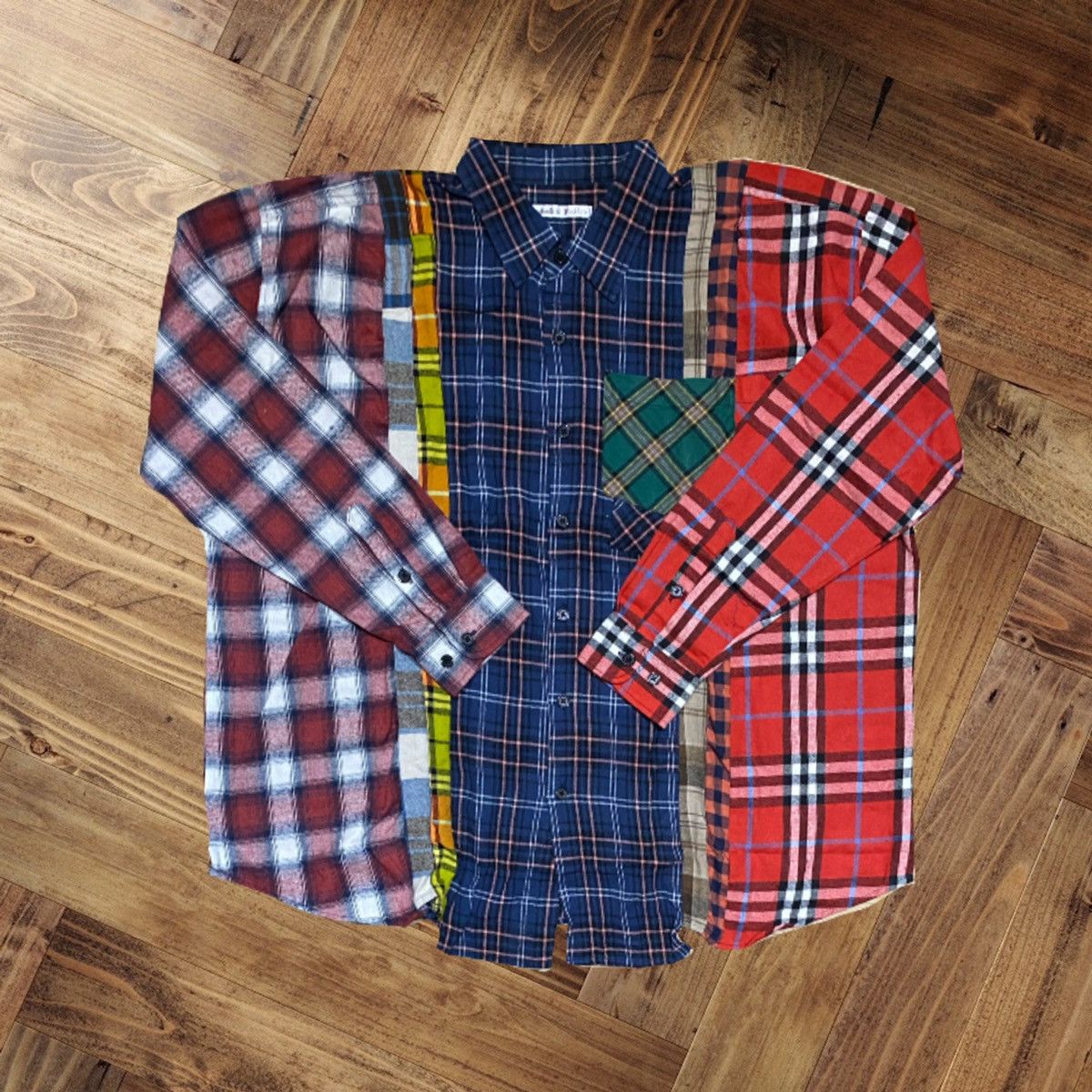 Needles Rebuild By Needles 7 Cut Flannel Shirt | Grailed
