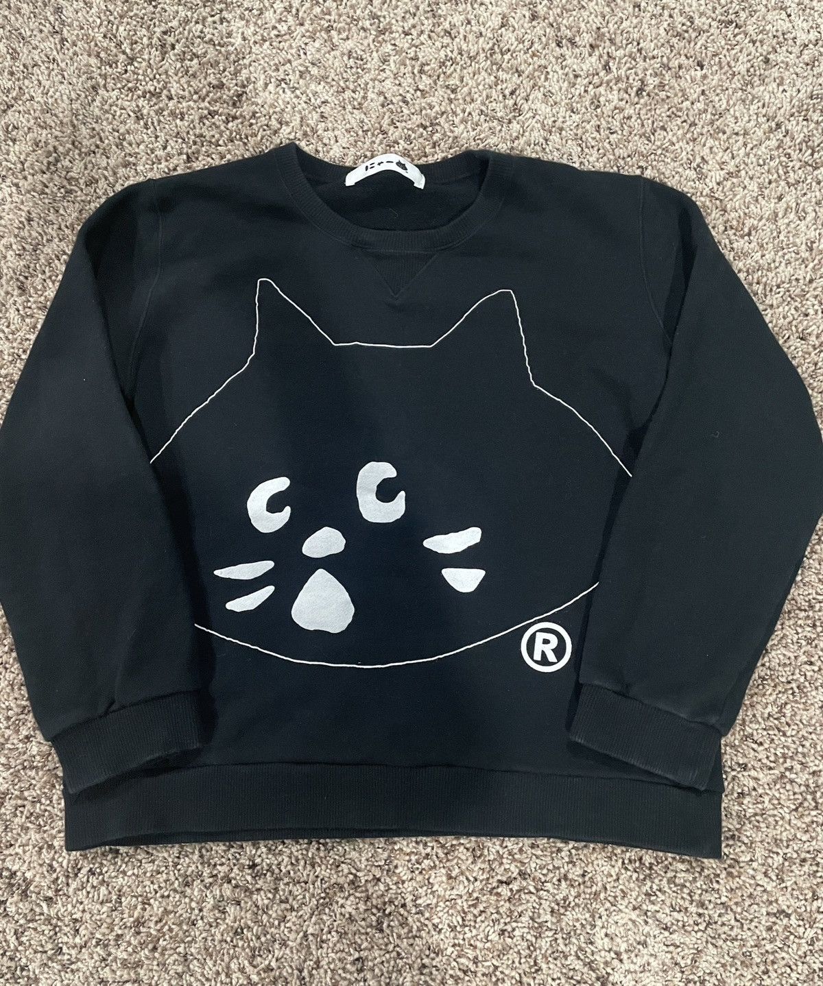 Issey Miyake × Ne-Net Vintage Né-net cat logo crewneck | Grailed