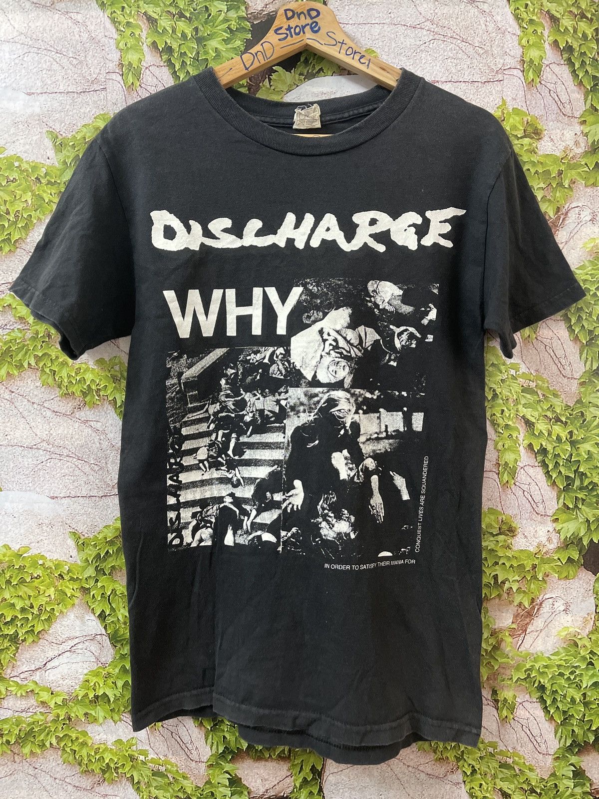 Vintage VINTAGE DISCHARGE WHY 2004 PUNK TEE VERY RARE | Grailed