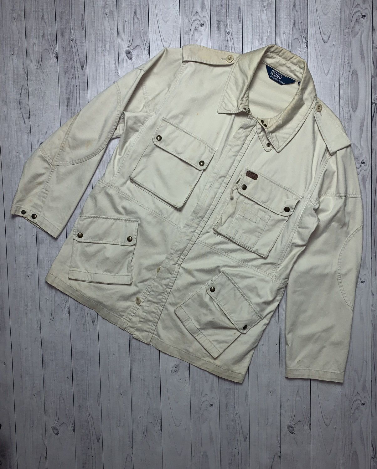 Ralph Lauren Vintage polo Ralph Lauren denim Jacket rare multi pocket XL | Grailed